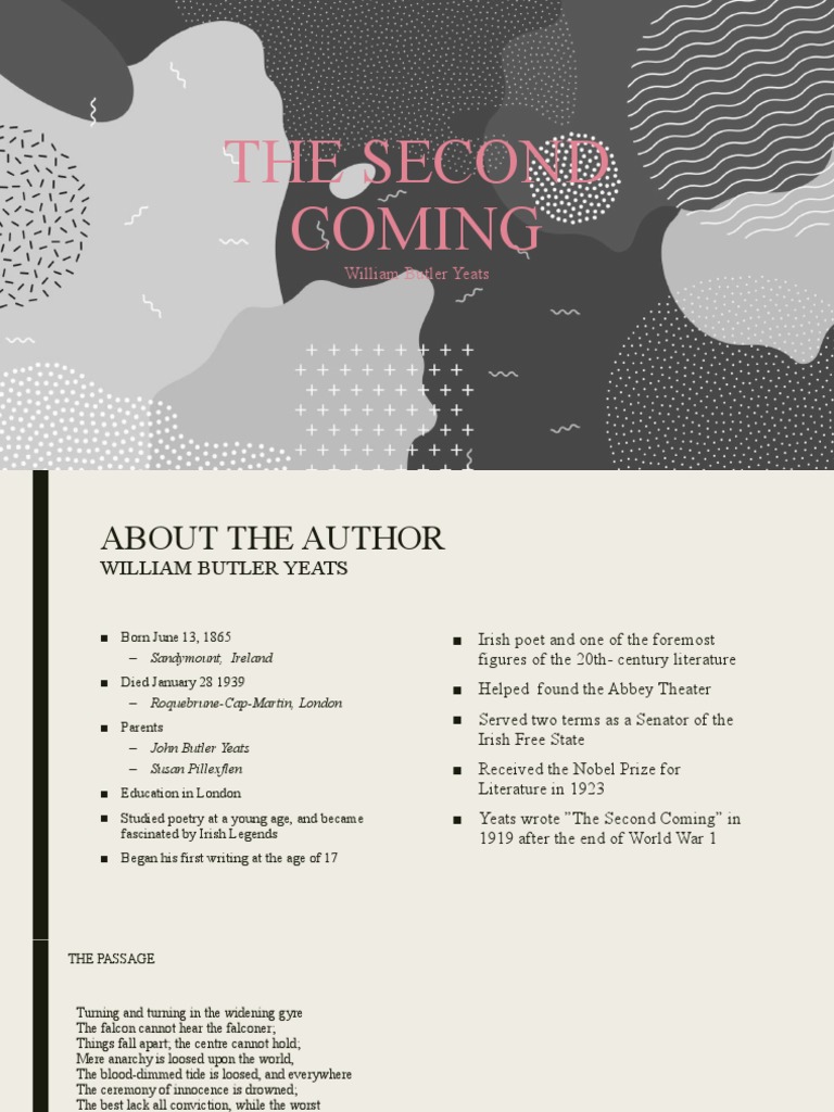 The Second Coming | PDF | W. B. Yeats | Poetry