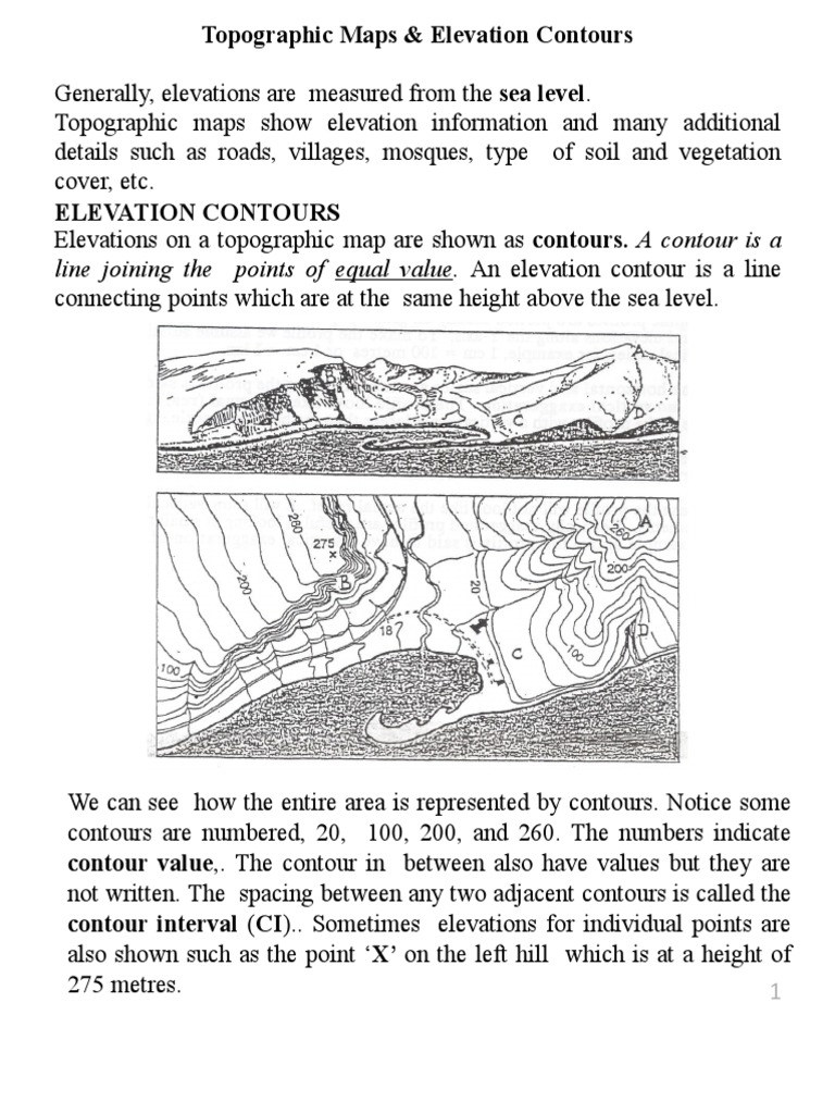 Topographic Maps | PDF | Contour Line | Topography