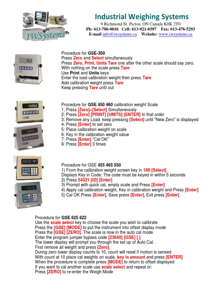 GSE-Series Calibracion | PDF