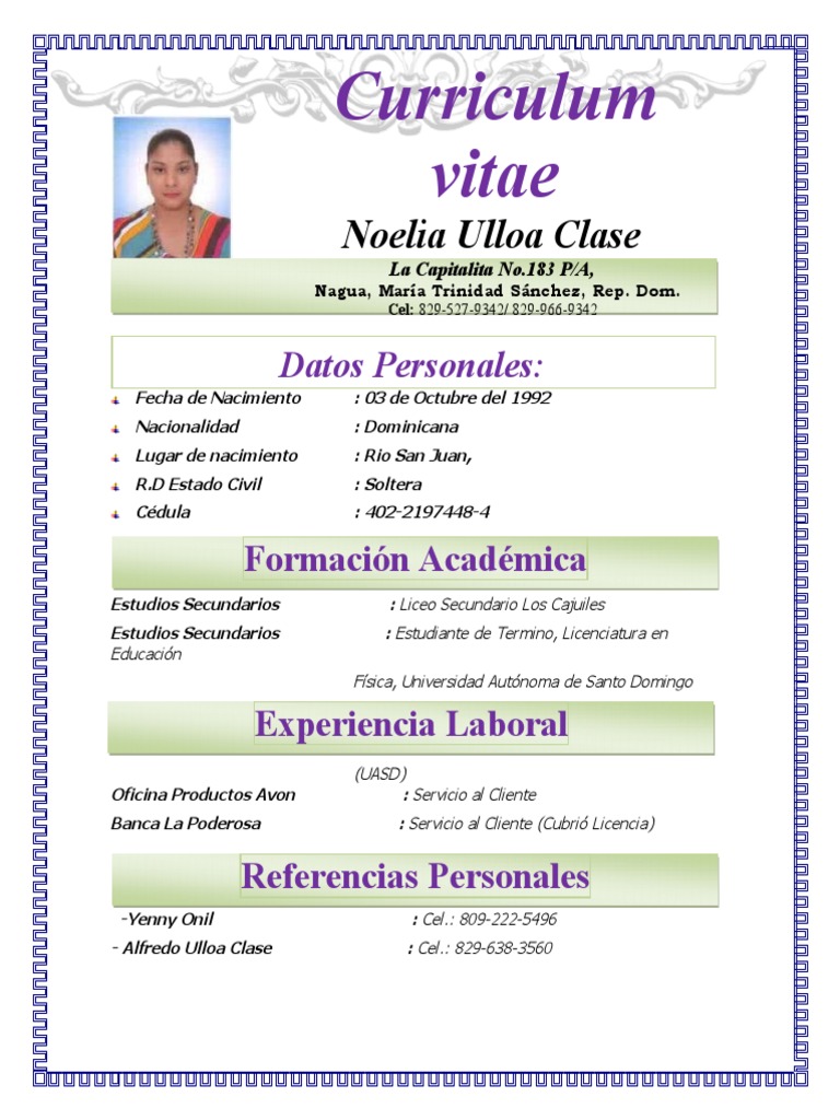 Curriculum Noelia Ulloa Clase | PDF