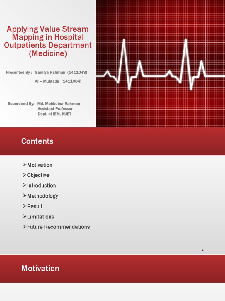 Applying Value Stream Mapping in Hospital Outdoor Department | PDF ...