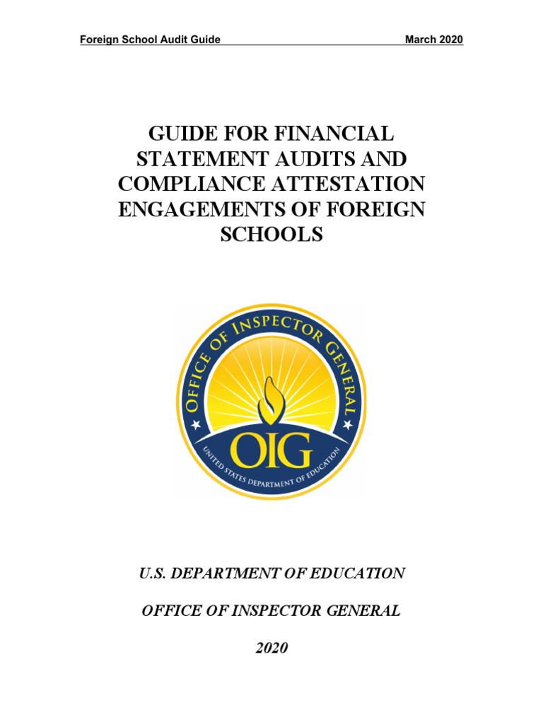 Foreign School Audit Essentials | PDF | Regulatory Compliance | Audit