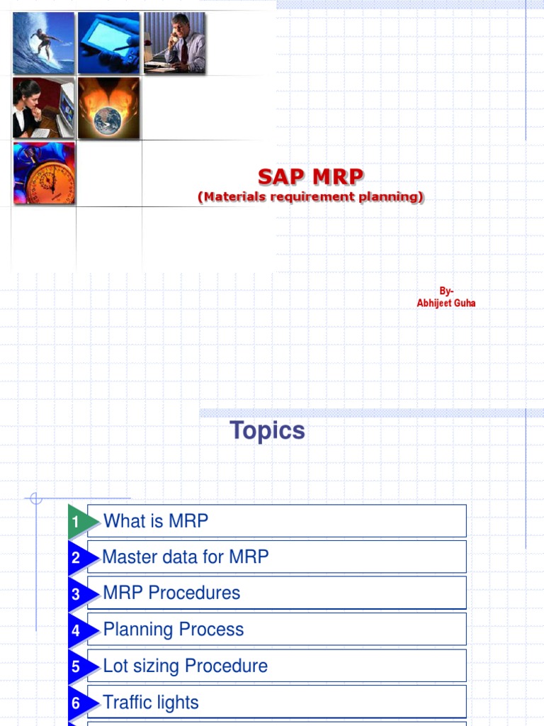 SAP MRP - Materials Requirements Planning | PDF | Corporate Jargon ...