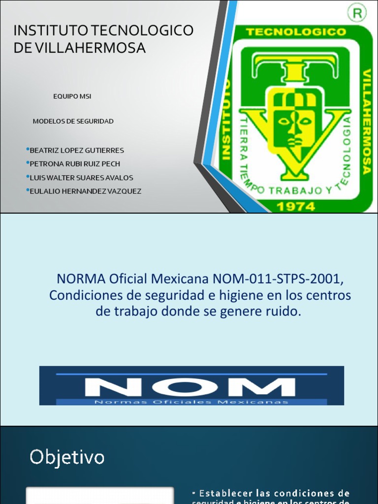 NORMA Oficial Mexicana NOM-011-STPS-2001 PDF | PDF