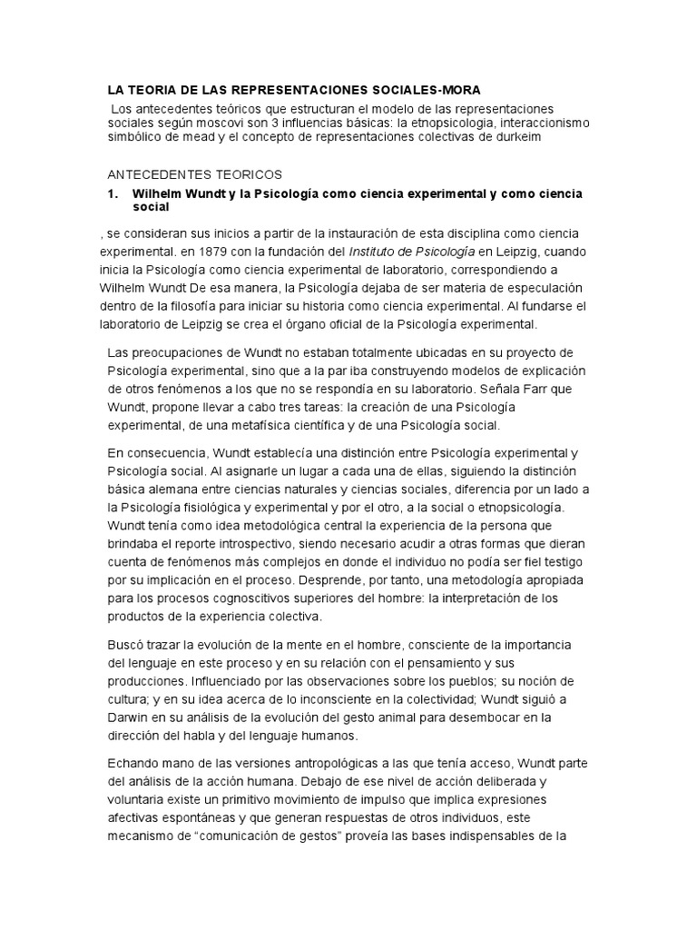 El Modelo de Serge Moscovici | PDF | Emile Durkheim | Sociología