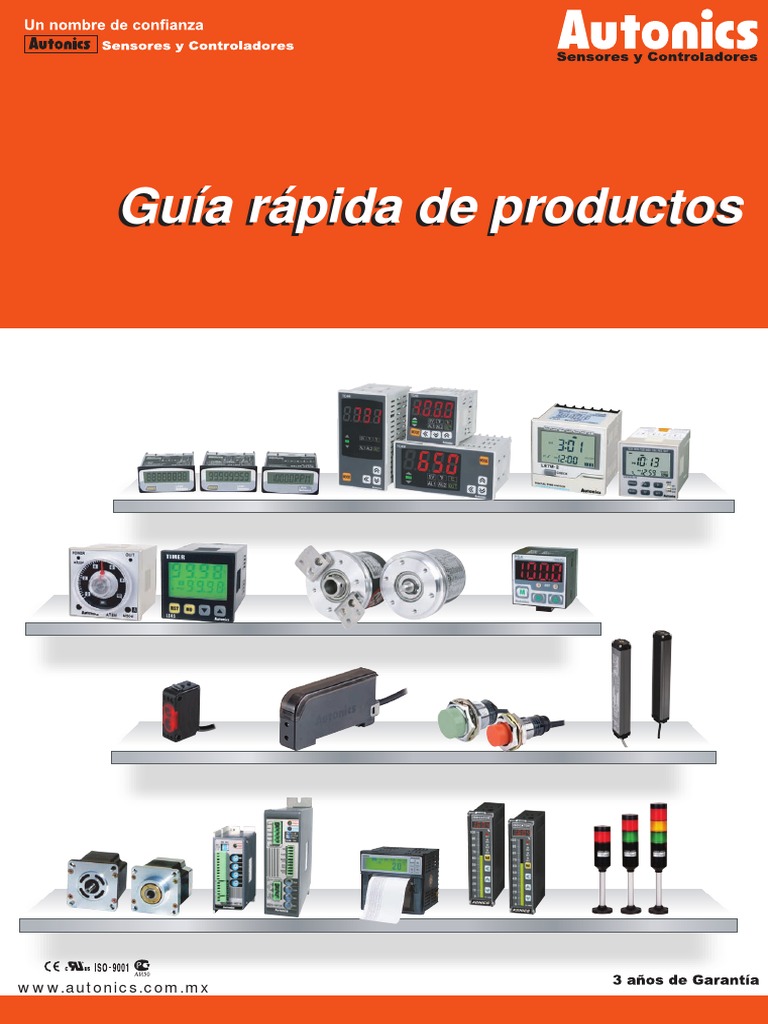 Autonics Guia Rapida Productos PDF | PDF | Bienes manufacturados | Science
