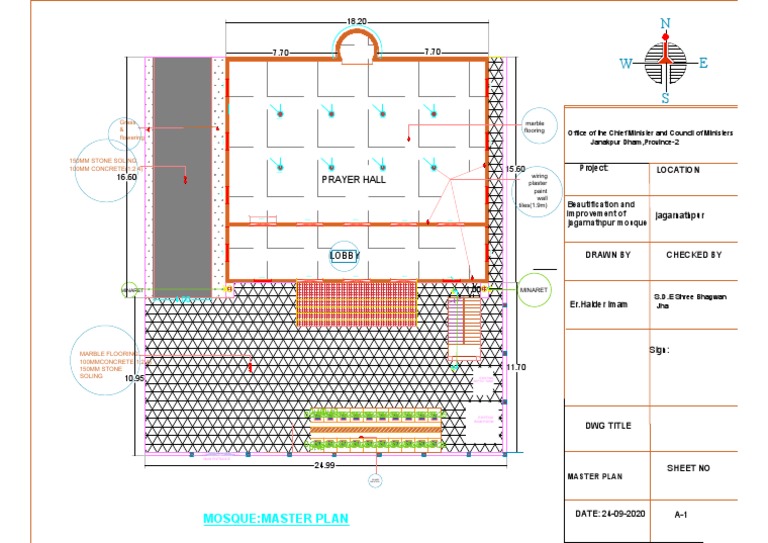 Mosque:Master Plan: Prayer Hall | PDF | Mosque | Culture Of Queensland