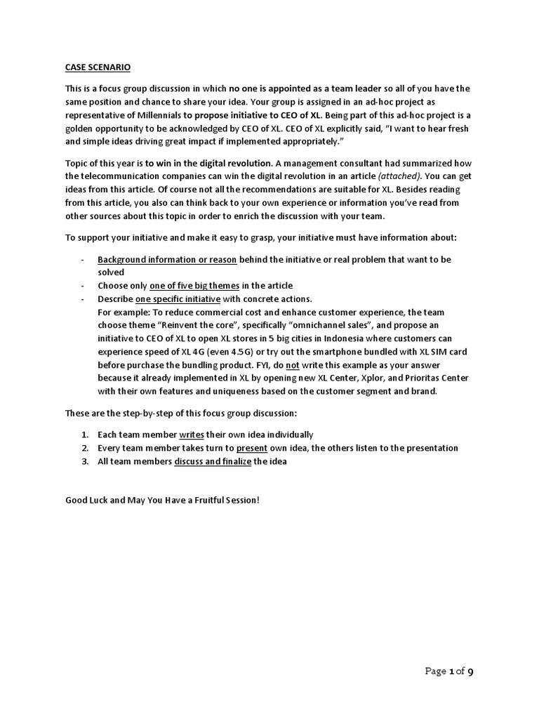 Case Study - FGD PDF | PDF | Analytics | Customer Experience