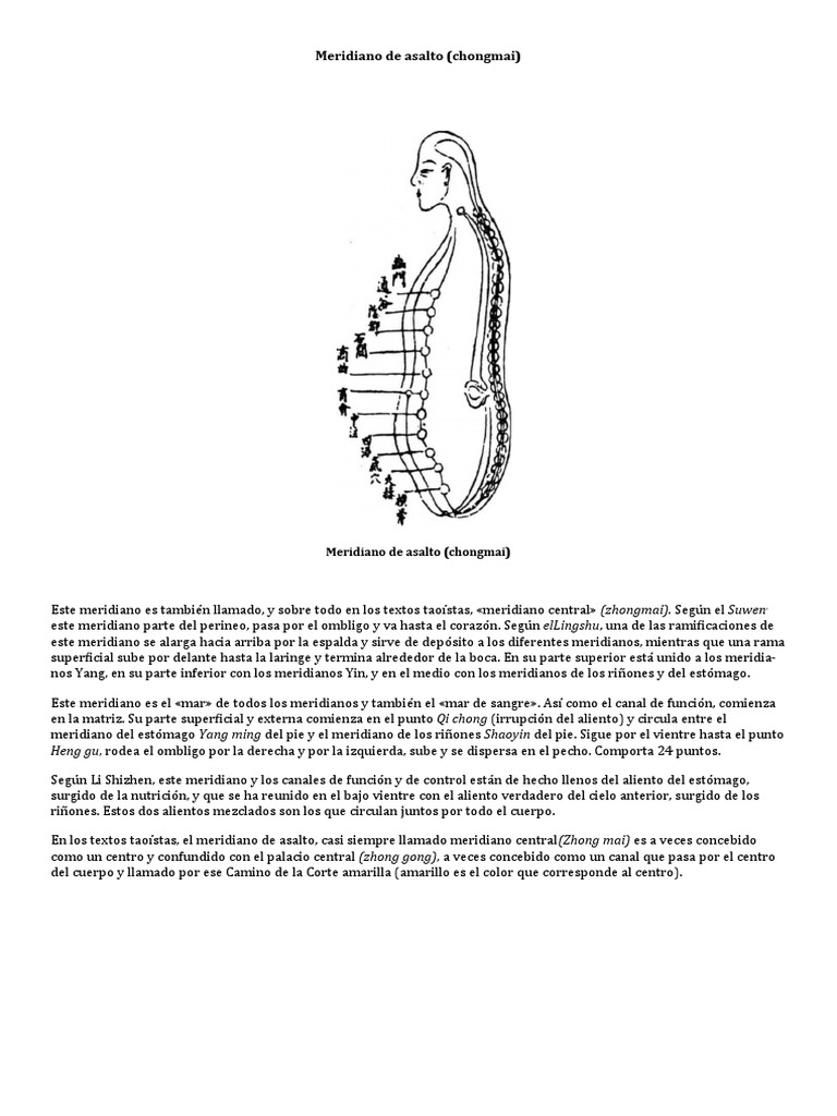 Meridiano Du, Ren Chong Mai | PDF | Yin y yang | Religión y creencia