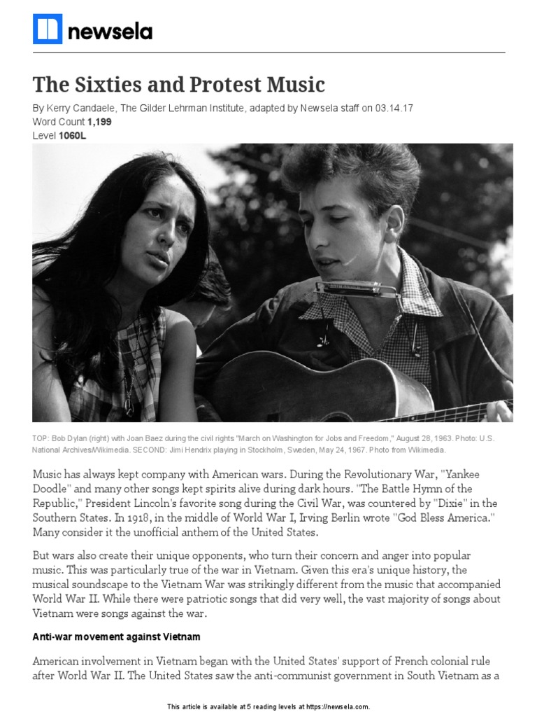 Gl-History-Sixties-Protest-Music-27770-Article and Quiz | PDF | Anti ...