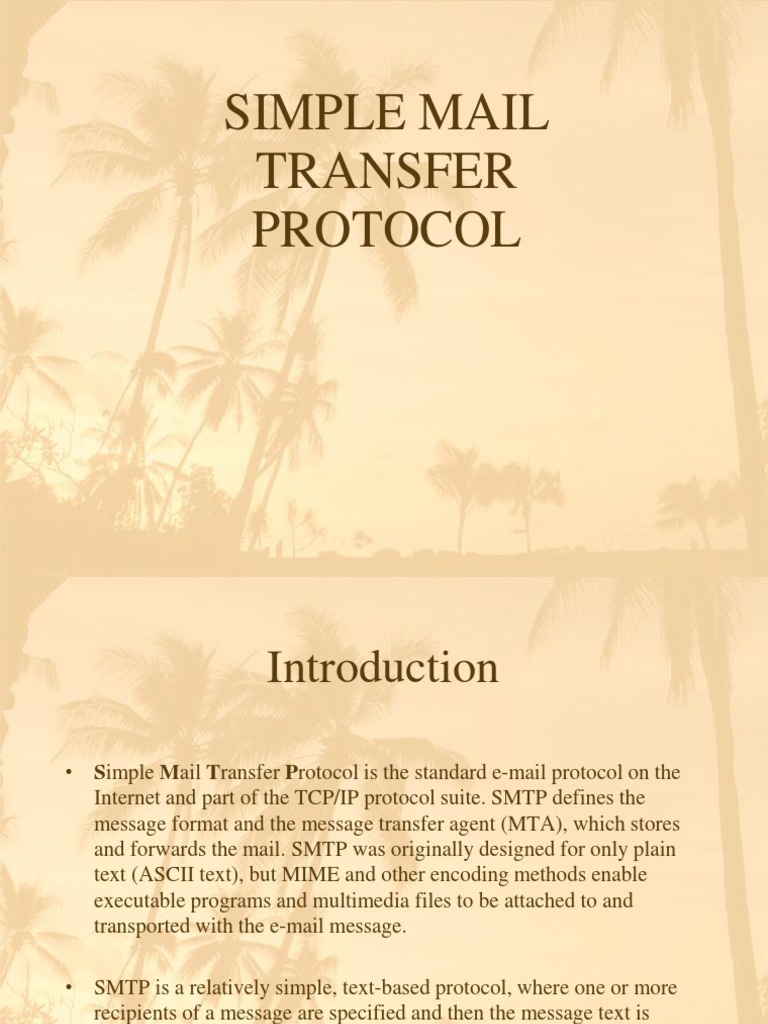 Simple Mail Transfer Protocol | PDF | Networking Standards | Computer Networking