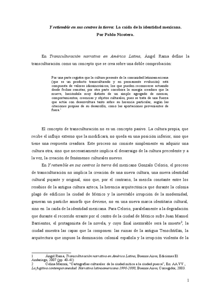 Y Retiemble en Sus Centros La Tierra | PDF | México | Cultura (general)