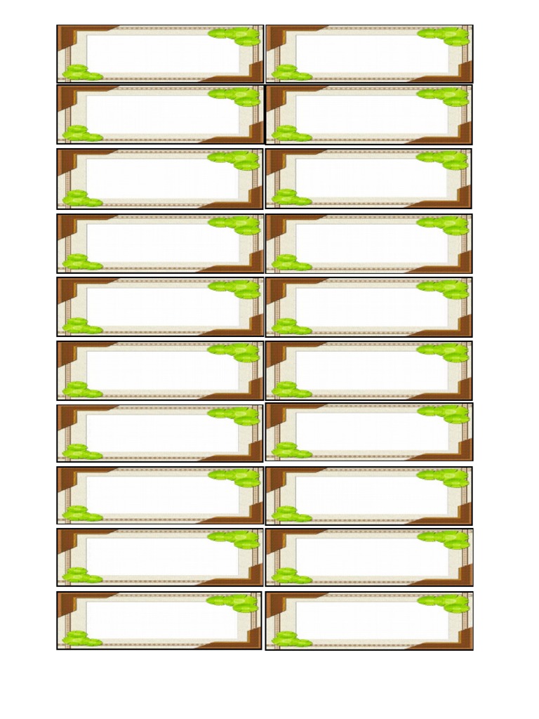 Divider Hari Dalam Buku Rekod | PDF