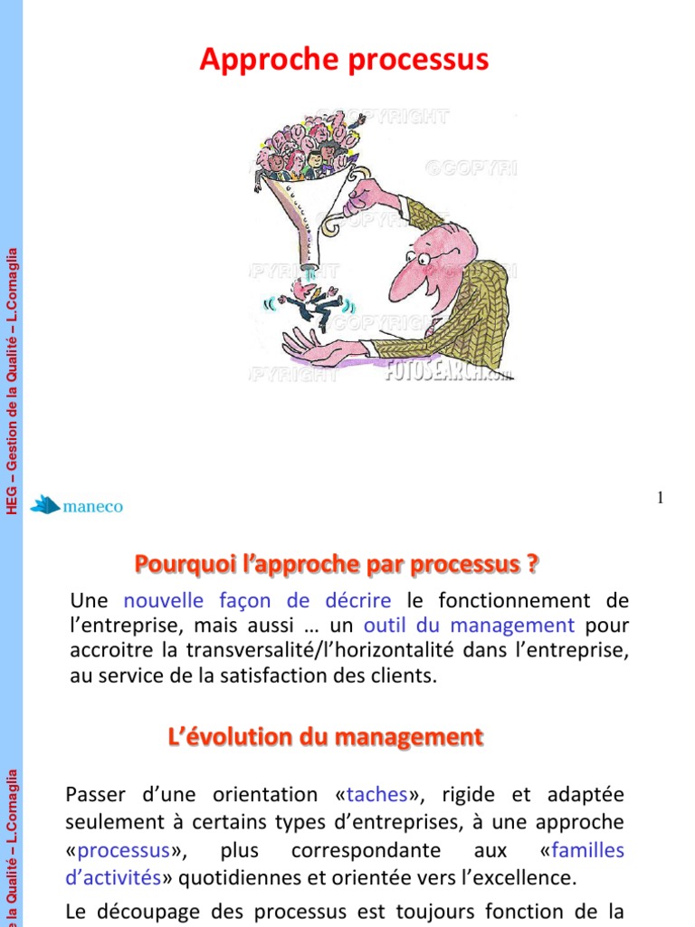 Approche Processus en Gestion de Qualité | PDF | Management de la ...