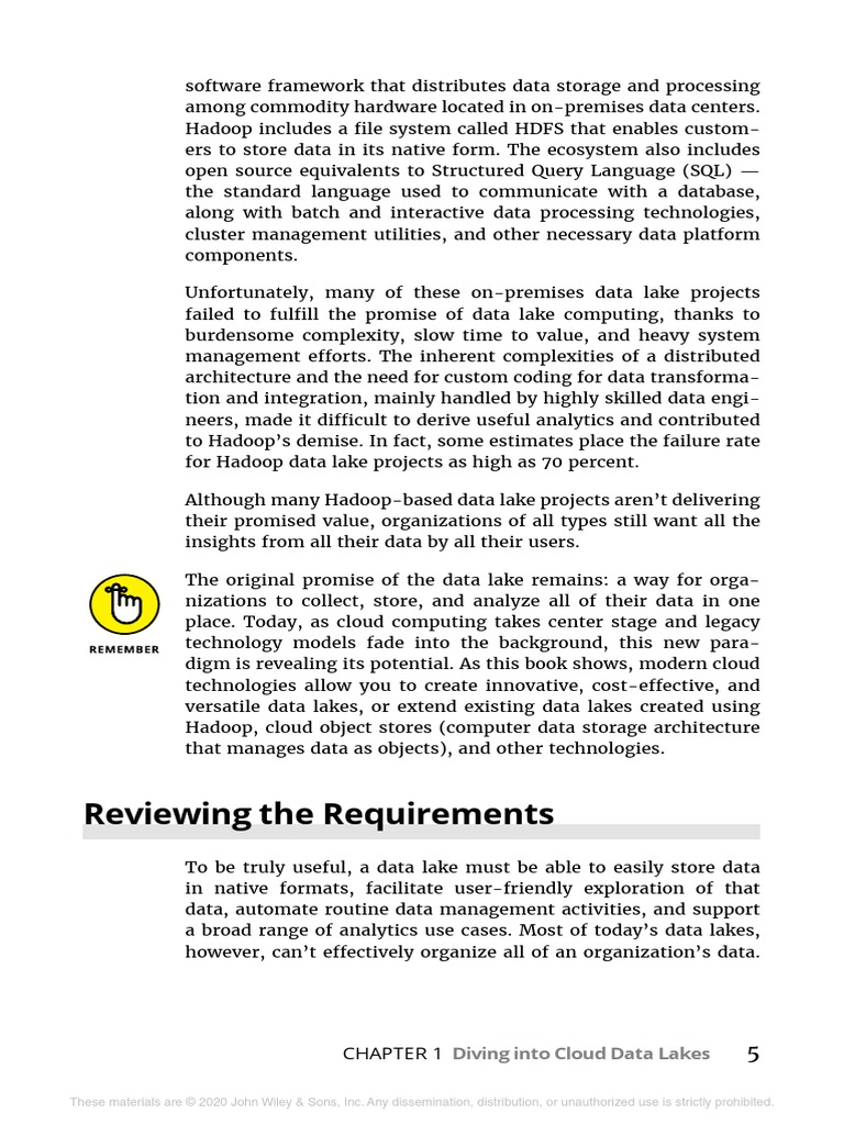 Cloud Data Lakes For Dummies Snowflake Special Edition V1 2 | PDF | Apache Hadoop | Cloud Computing