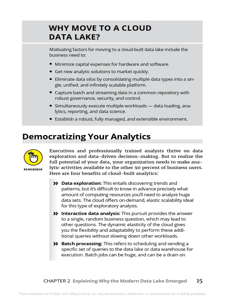 Cloud Data Lakes For Dummies Snowflake Special Edition V1 3 | PDF ...