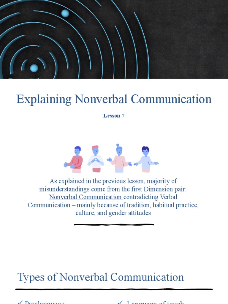 OK Q1, W6 - Explaining-Nonverbal-Communication | PDF | Nonverbal Communication | Gesture