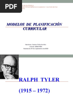 Modelo Curricular de Ralph Tyler | PDF | Evaluación | Plan de estudios