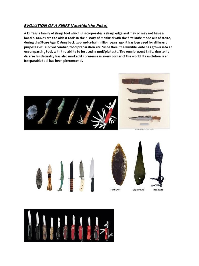 EVOLUTION OF A KNIFE (Anotidaishe Paka) | PDF | Social Science | Home ...