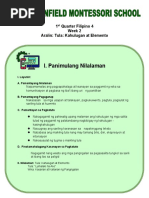 Filipino Module 1 Grade 4 | PDF