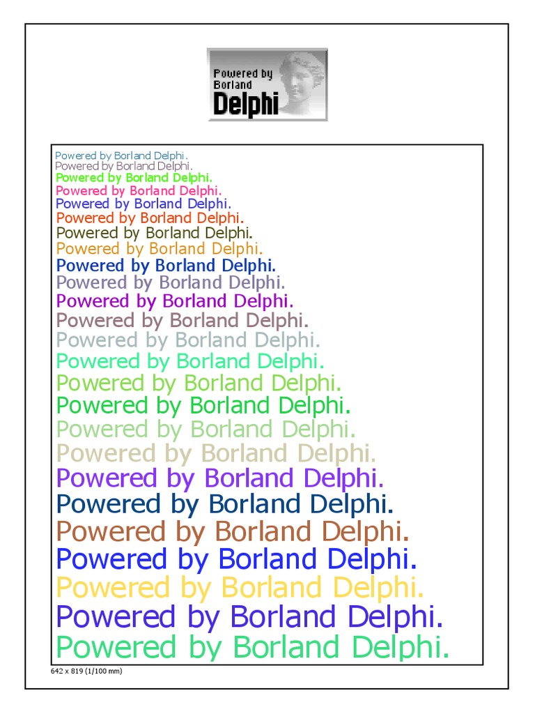 Powered by Borland Delphi | PDF