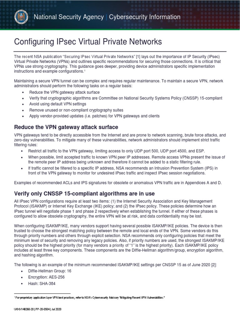 Configuring Ipsec Virtual Private Networks | PDF | Virtual Private ...