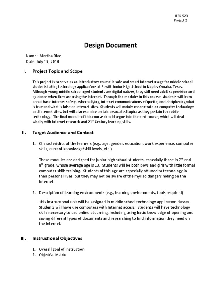 Internet Safety Design Document-Plan | PDF | Mass Media | Cyberbullying