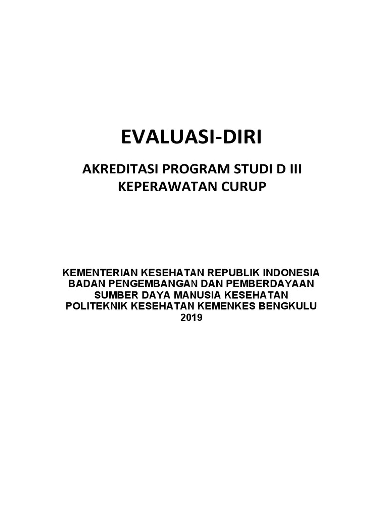 Contoh Lembar Evaluasi Diri | PDF