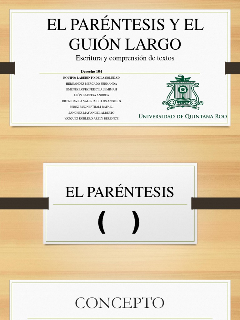 Uso y funciones del paréntesis y el guión largo en textos escritos ...