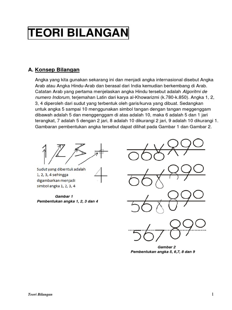 Materi 1 Berbagai Macam Bilangan Pada Matematika | PDF