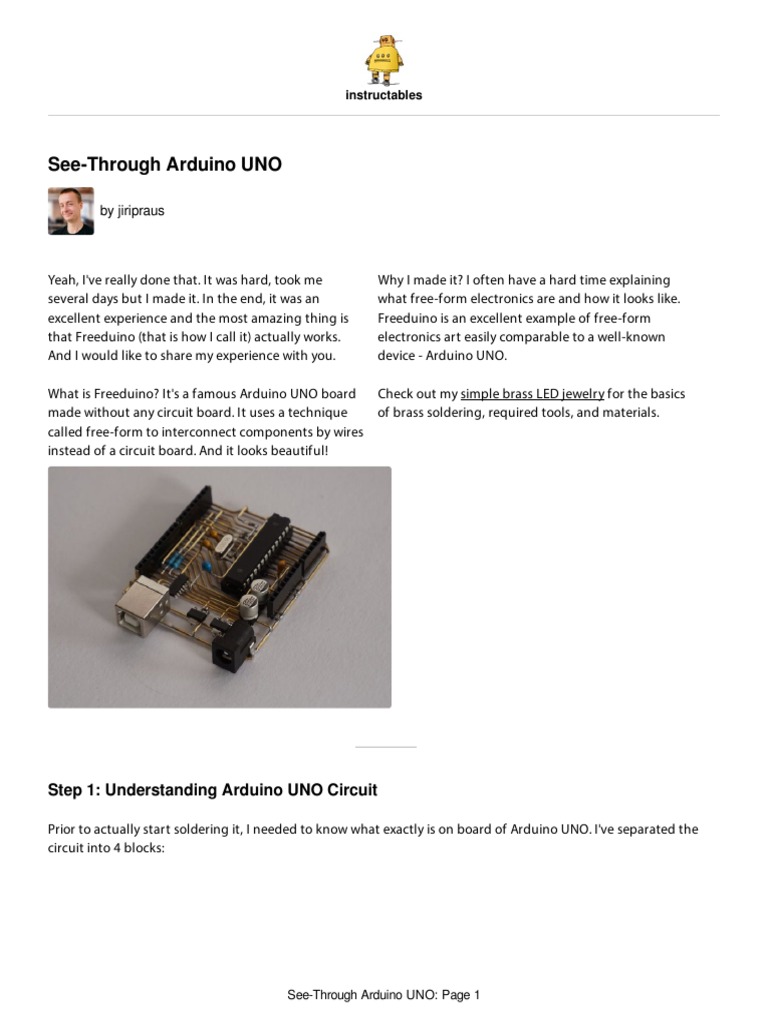 See Through Arduino UNO | PDF | Arduino | Electronic Circuits See Through Arduino UNO | PDF | Arduino | Electronic Circuits