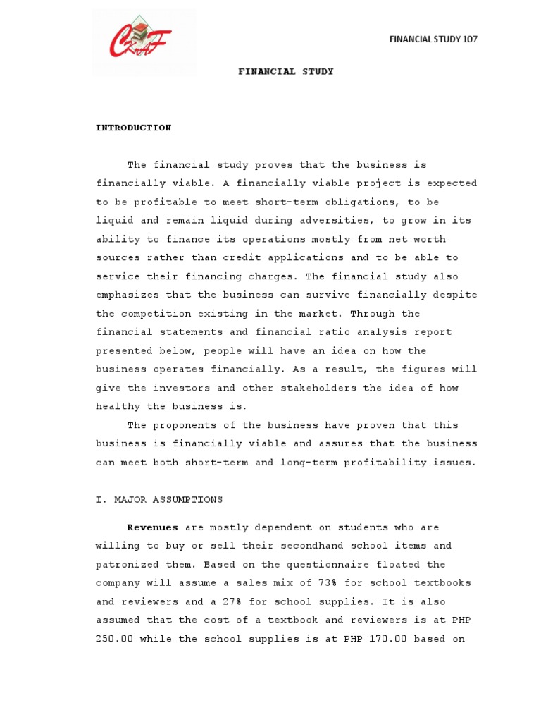 Financial Study 107 | PDF | Equity (Finance) | Historical Cost