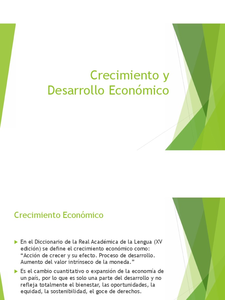 Crecimiento y Desarrollo Economico | PDF | Crecimiento económico | Producto Interno Bruto