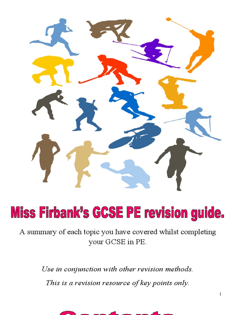 GCSE PE Revision Summary Guide | PDF | Physical Fitness | Strength Training