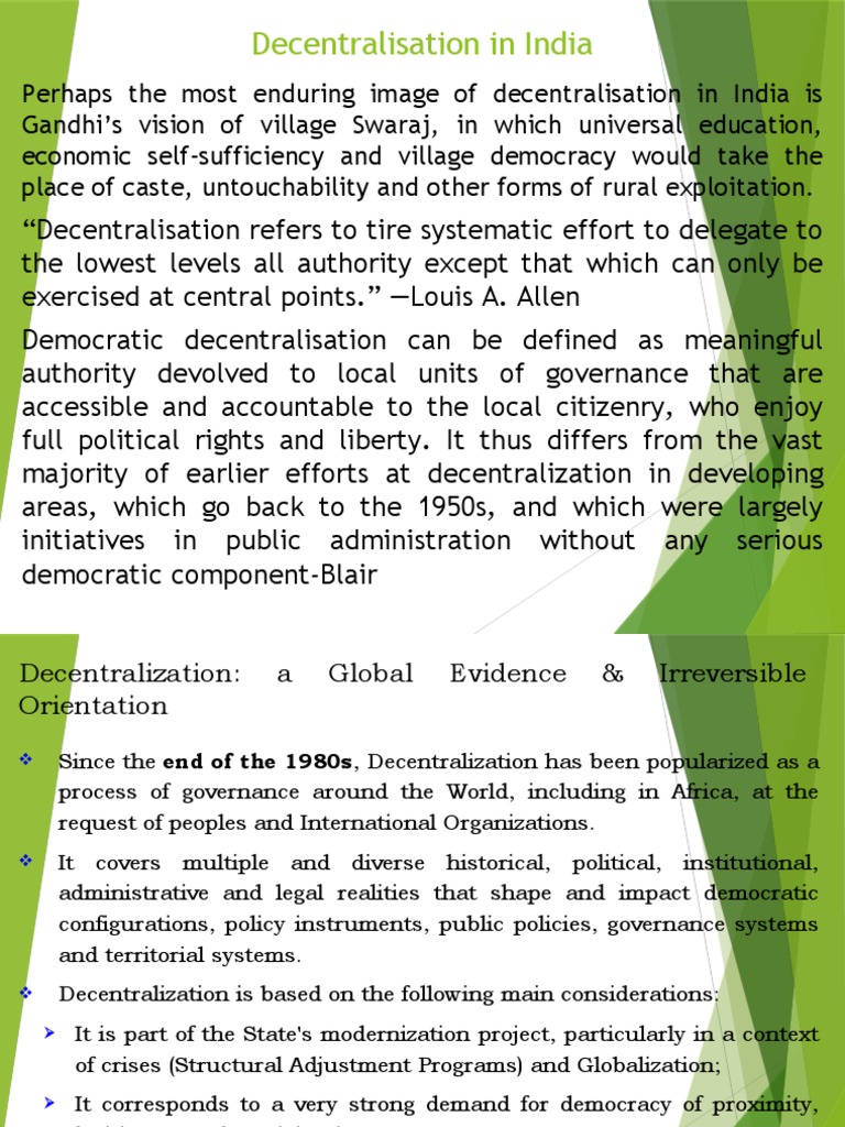 Democratic Decentralization in India | PDF | Government | Public Sphere