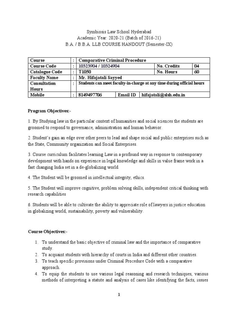 Comparative Criminal Procedure (OBE) | PDF | Daubert V. Merrell Dow ...