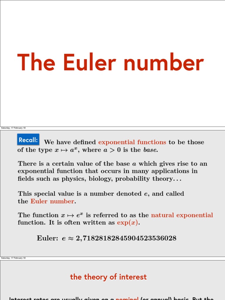 The Euler Number: Saturday, 17 February 18 | Download Free PDF ...