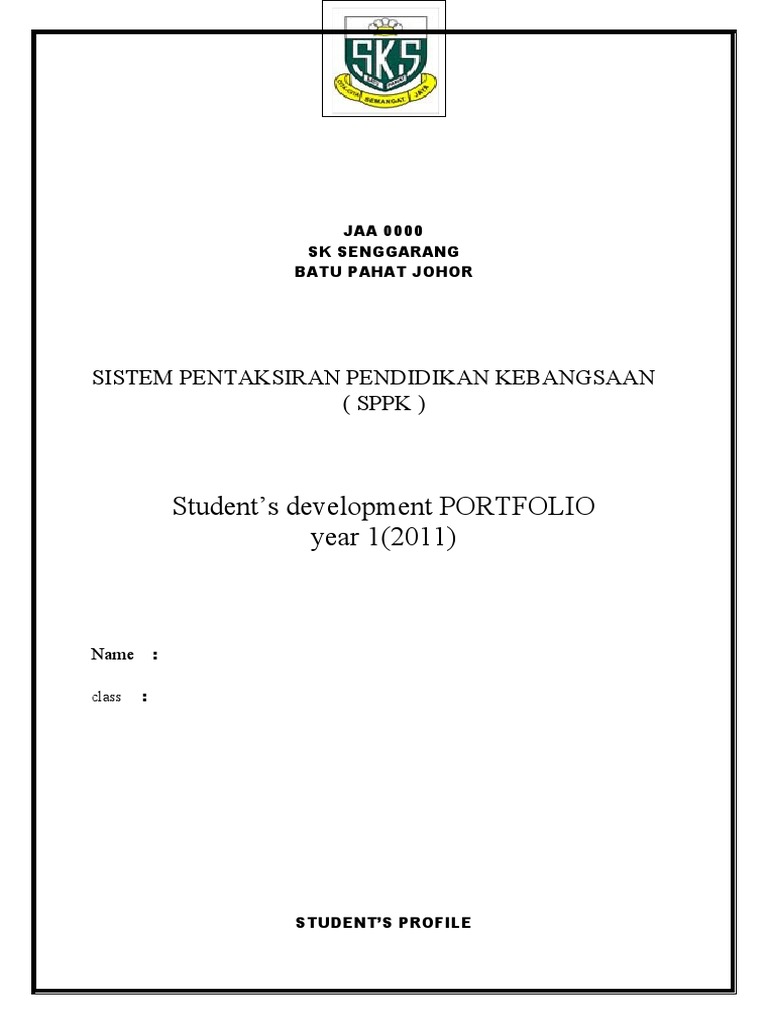 Contoh Fail Perkembangan Murid (Matapelajaran) | PDF | Applied ...