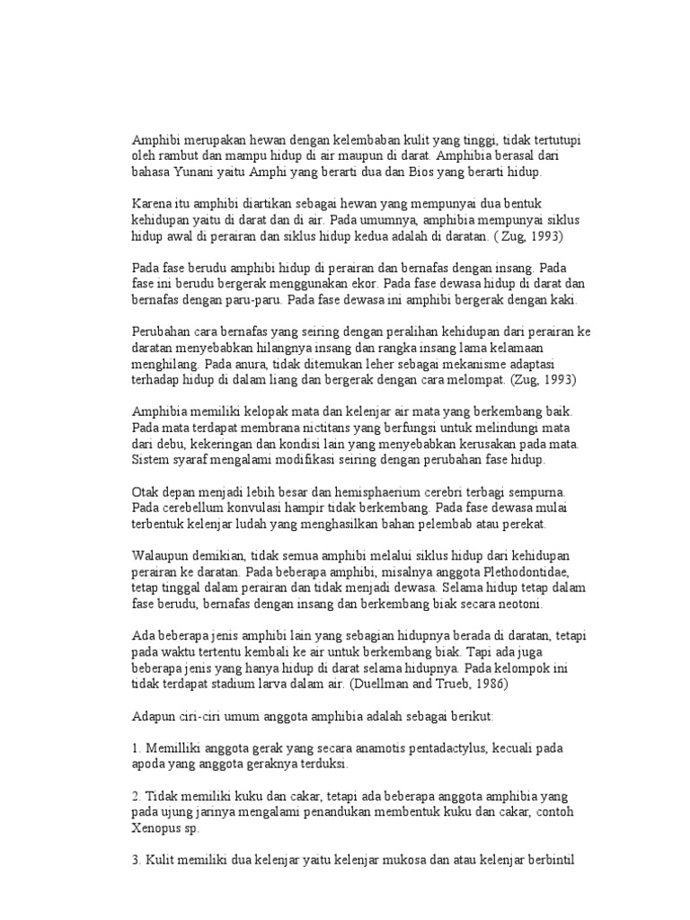 Mengenal Amphibi dan Klasifikasinya | PDF | Kajian Bahasa Asing | Griya ...