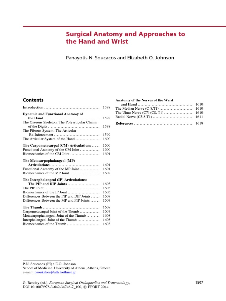 Surgical Approaches to the Hand and Wrist | PDF | Hand | Finger