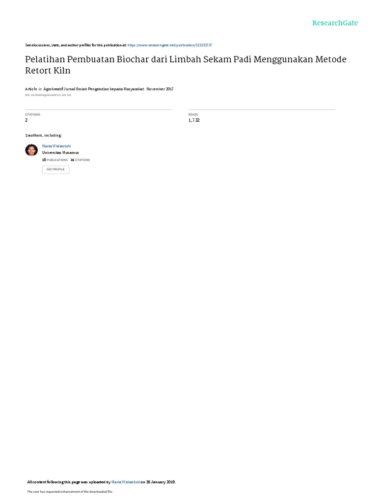 Pelatihan Pembuatan Biochar Dari Limbah Sekam Padi | PDF | Teknologi ...