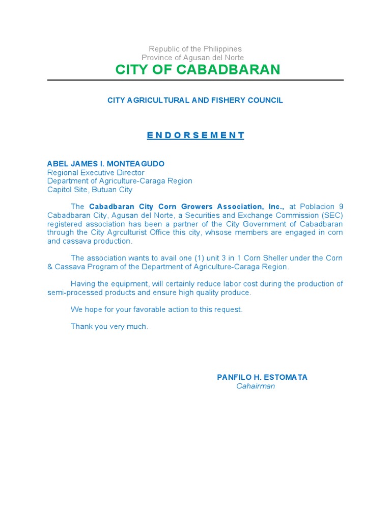 MAFC Endorsement | PDF
