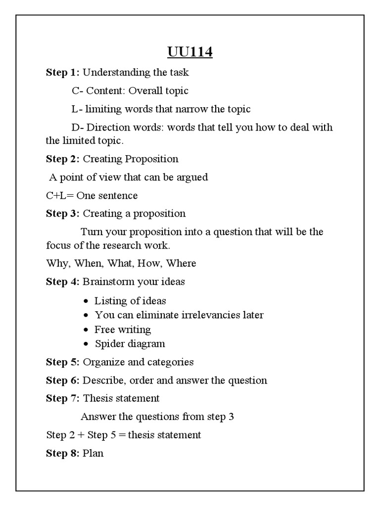 Step 1: Understanding The Task | PDF