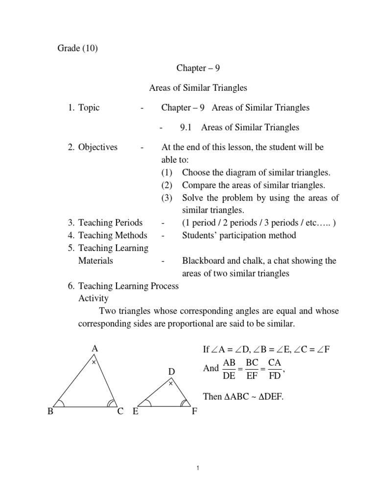 ဒသမတန္း အခန္း (၉) math | PDF | Triangle | Euclidean Plane Geometry