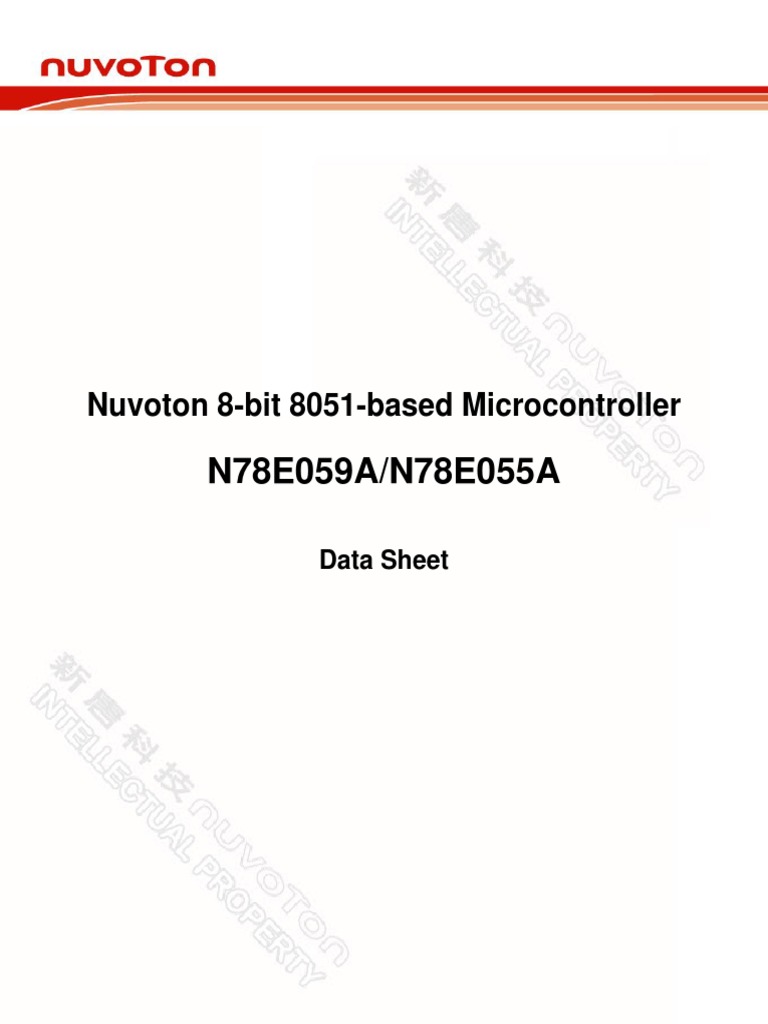8-bit Microcontroller Data Sheet | PDF | Flash Memory | Microcontroller