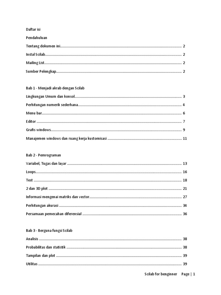 Panduan Pemula untuk Scilab | PDF