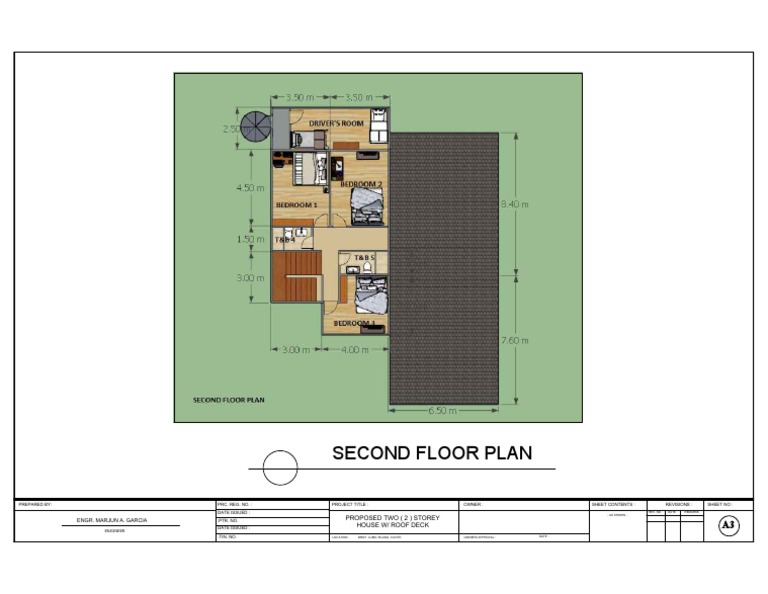 Proposed Two-Storey House Plan | PDF