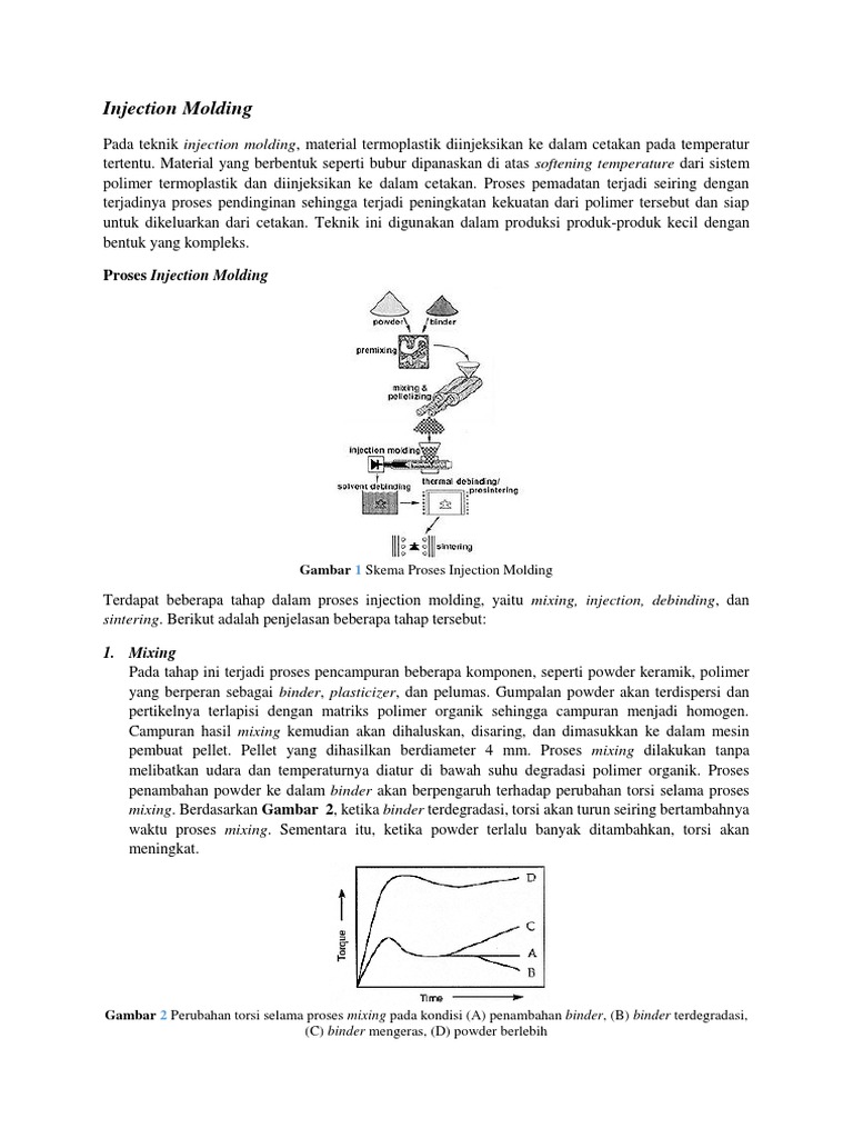 Proses dan Tahapan Injection Molding | PDF | Bisnis | Sains & Matematika