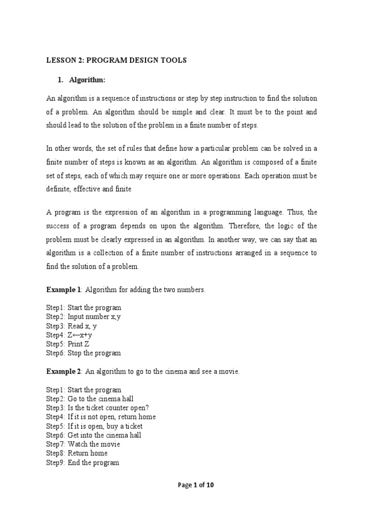 LESSON 2 3-Algorithims-Pseudocodes-Flowcharts | PDF | Algorithms | Computer Program
