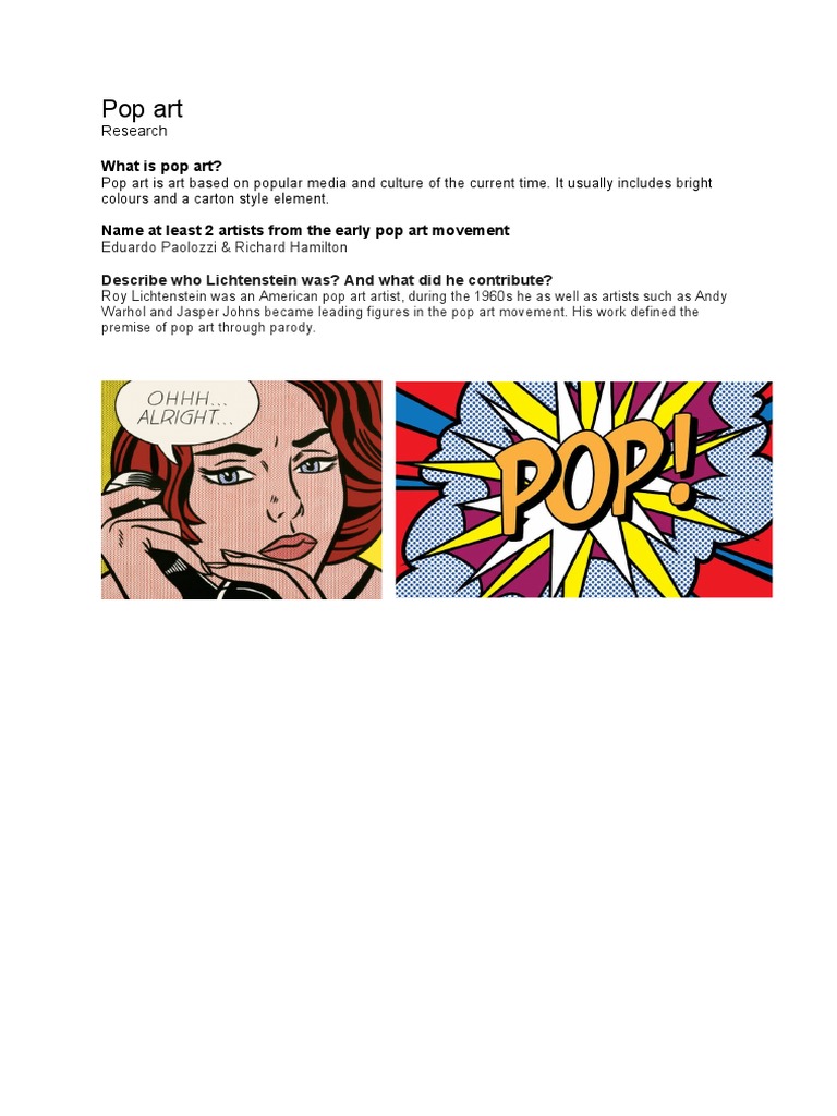 Pop Art | PDF